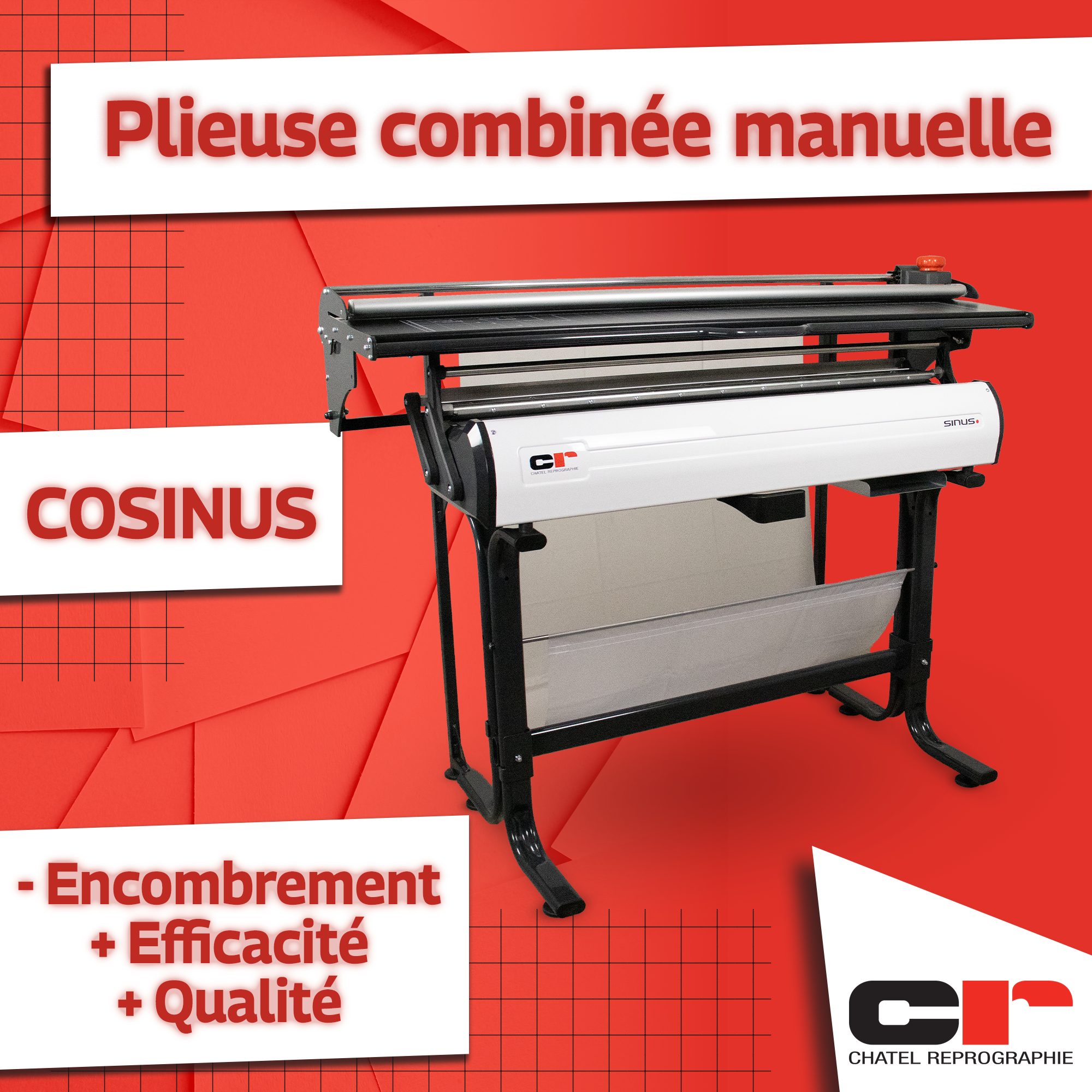 Les avantages des plieuses de plans combinées manuelles - Chatel Reprographie