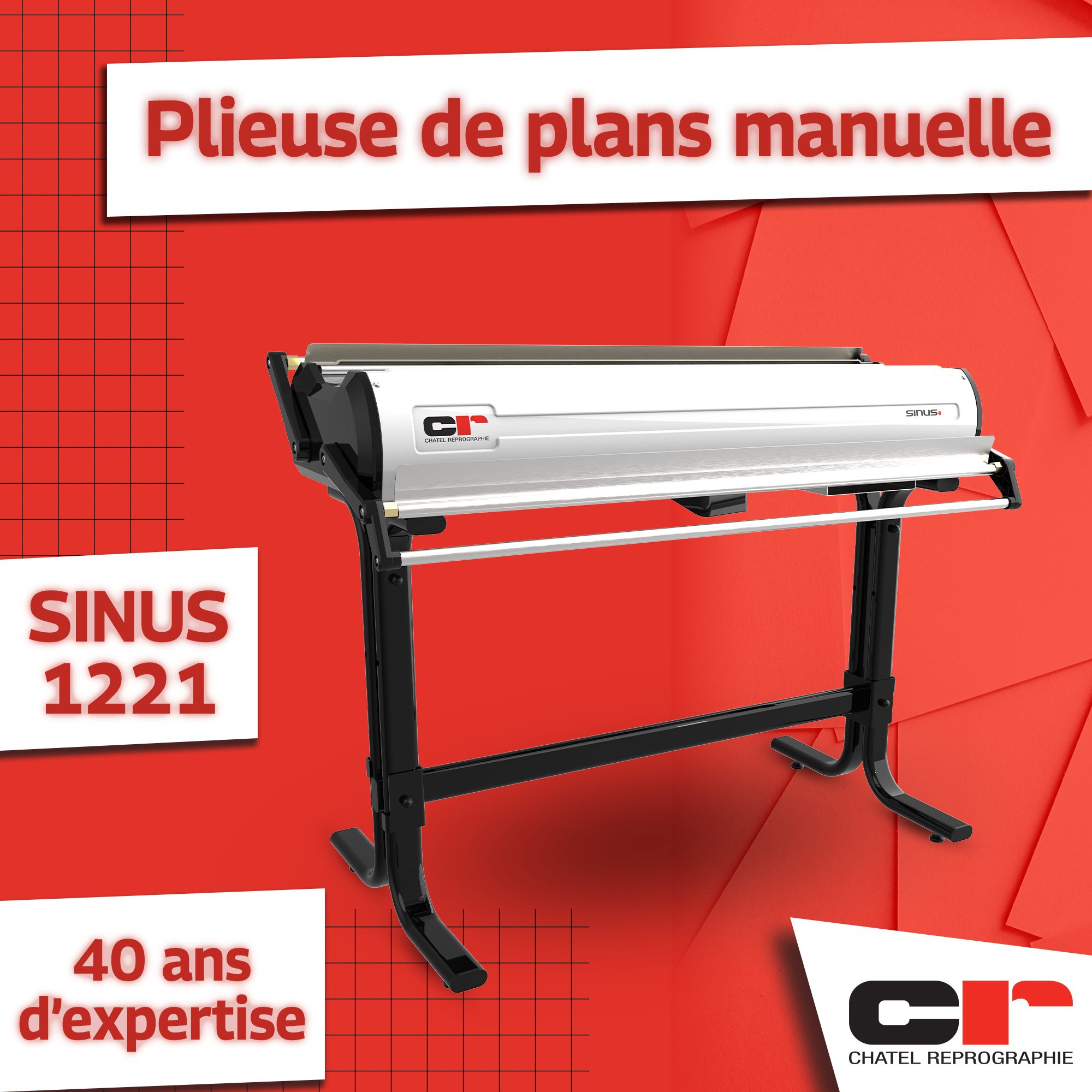 Les avantages des plieuses de plans manuelles - Chatel Reprographie